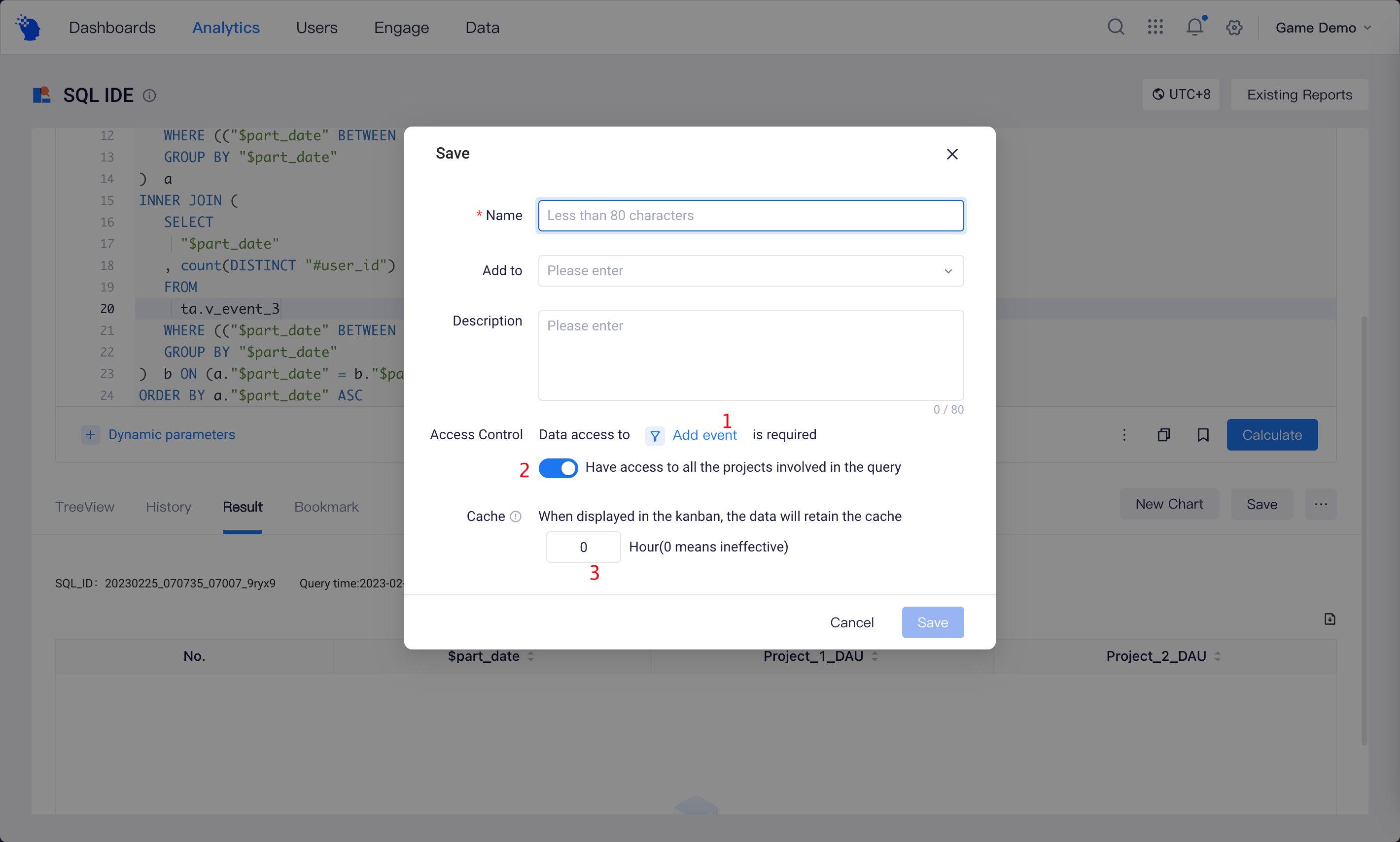 SQL IDE | ThinkingData